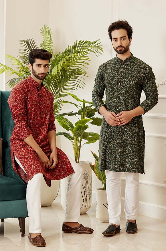 Buy Mehndi Kurta for Men | Indian Men's Mehndi Outfits – The Kurta Company