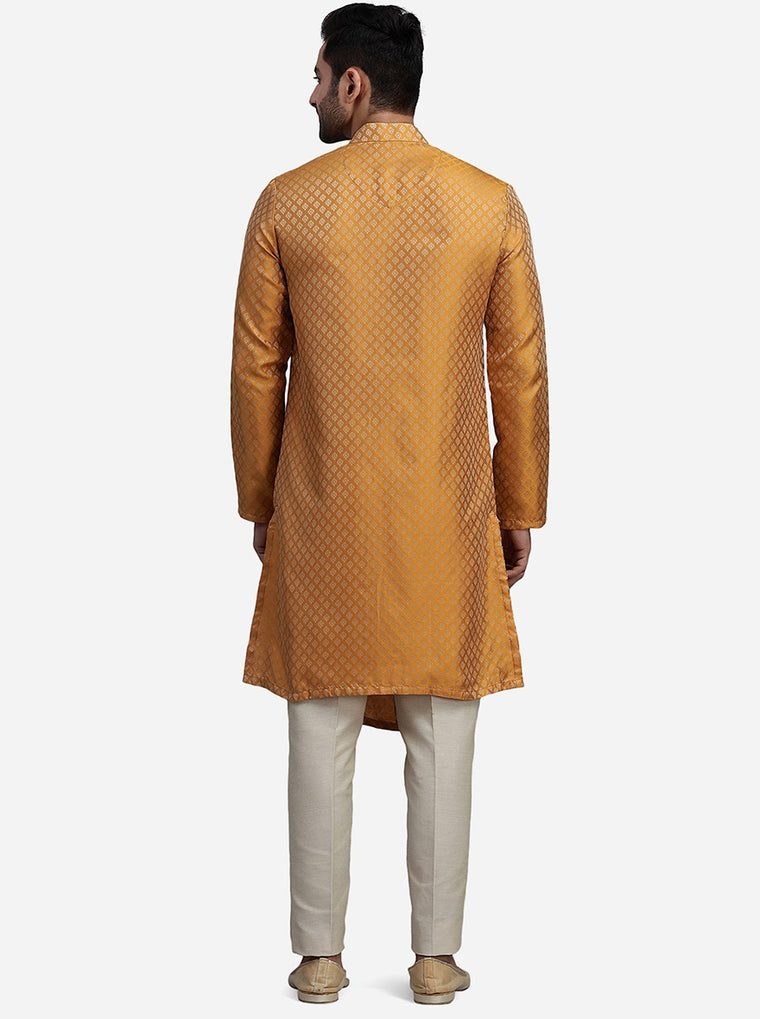 Gold Yellow Kurta for Men – The Kurta Company