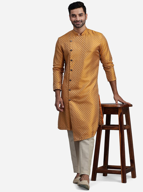 Gold Yellow Kurta for Men – The Kurta Company