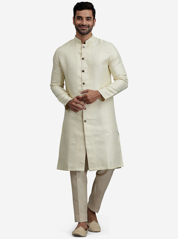 Buttery White Kurta for Men – The Kurta Company