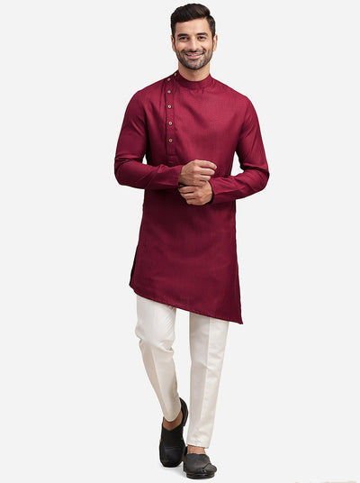 Maroon Kurta for Men – The Kurta Company