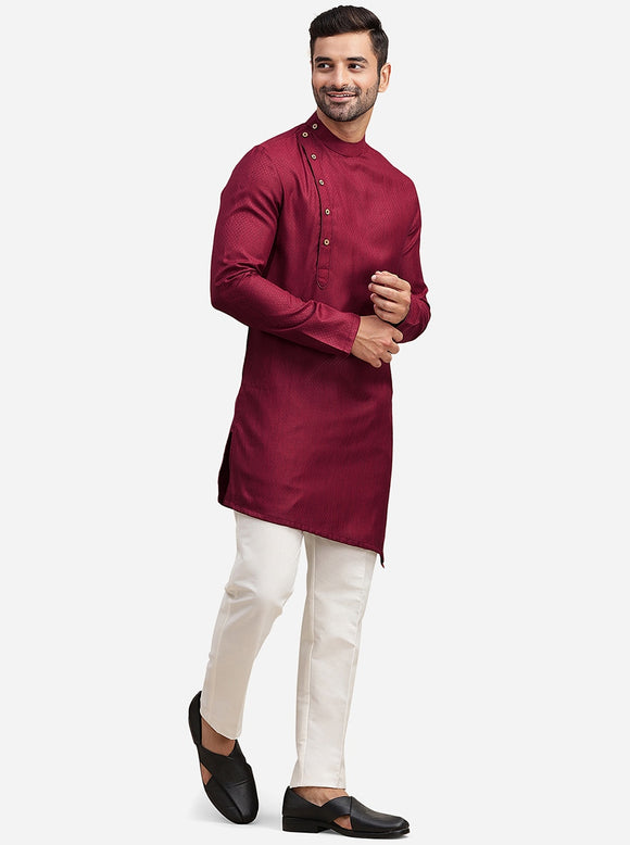 Maroon Kurta for Men – The Kurta Company